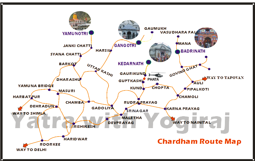 Chardham Yatra Route Map Yatra With Yogiraj Chardham Yatra Route Map Yatra With Yogiraj